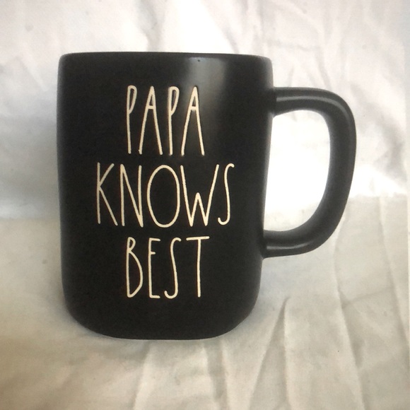 Rae Dunn | Kitchen | New Rae Dunn Black Mug Papa Knows Best | Poshmark